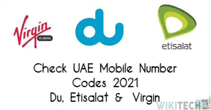 Check UAE Mobile Number Codes 2026 | Du, Etisalat, and Virgin Network