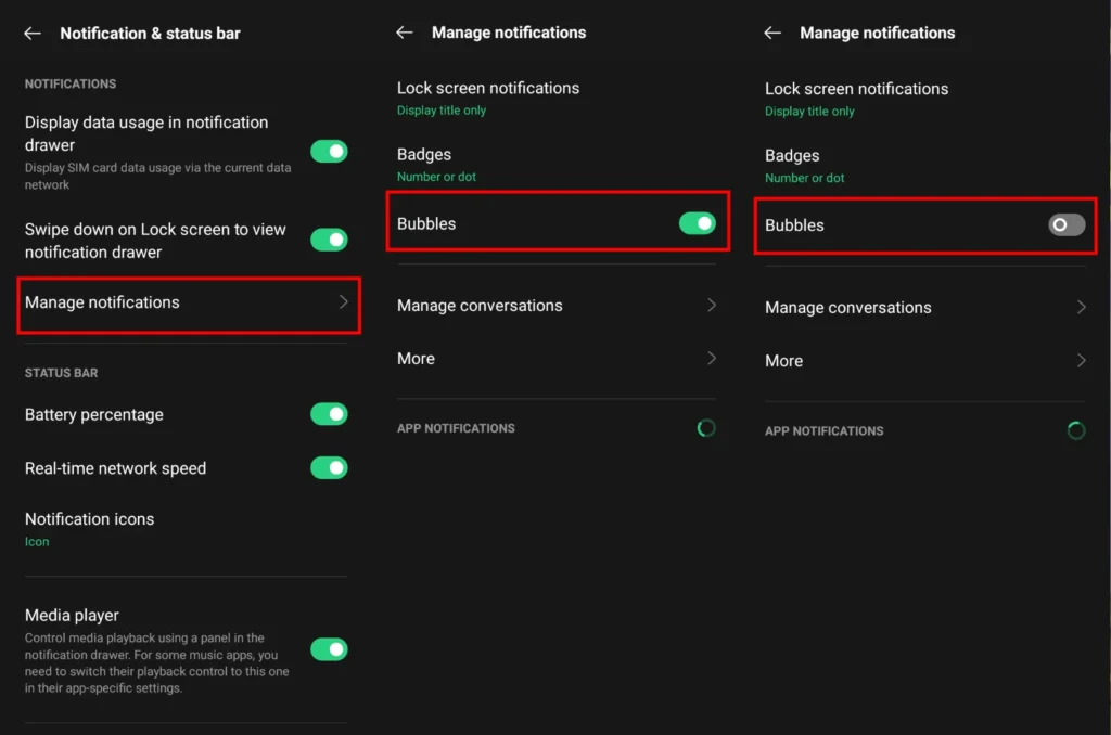 How to Disable Notification Bubbles on Android