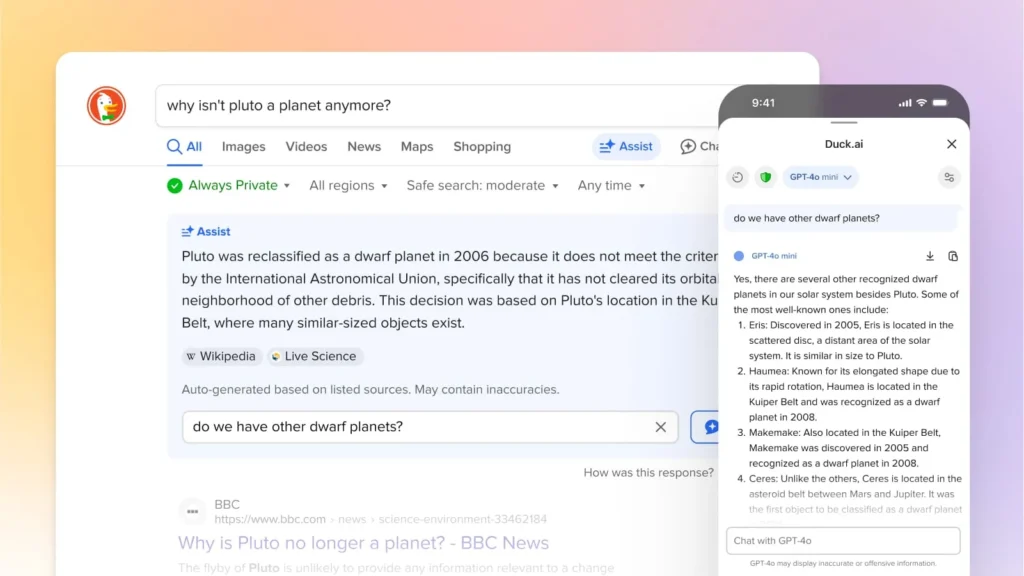 How to hide AI Images using DuckDuckGo's new filter