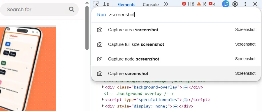 How to Take Screenshot of Scrolling Page in Google Chrome on Windows