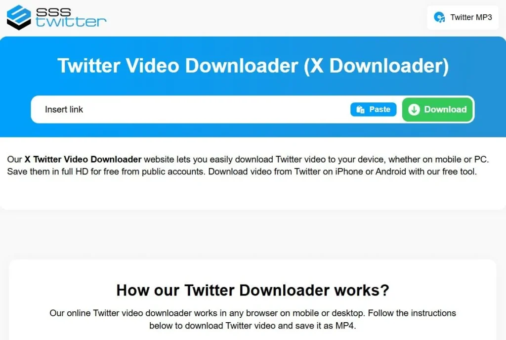 Fast and Free Twitter Downloader: Save Videos, MP3s, and Images from X ...