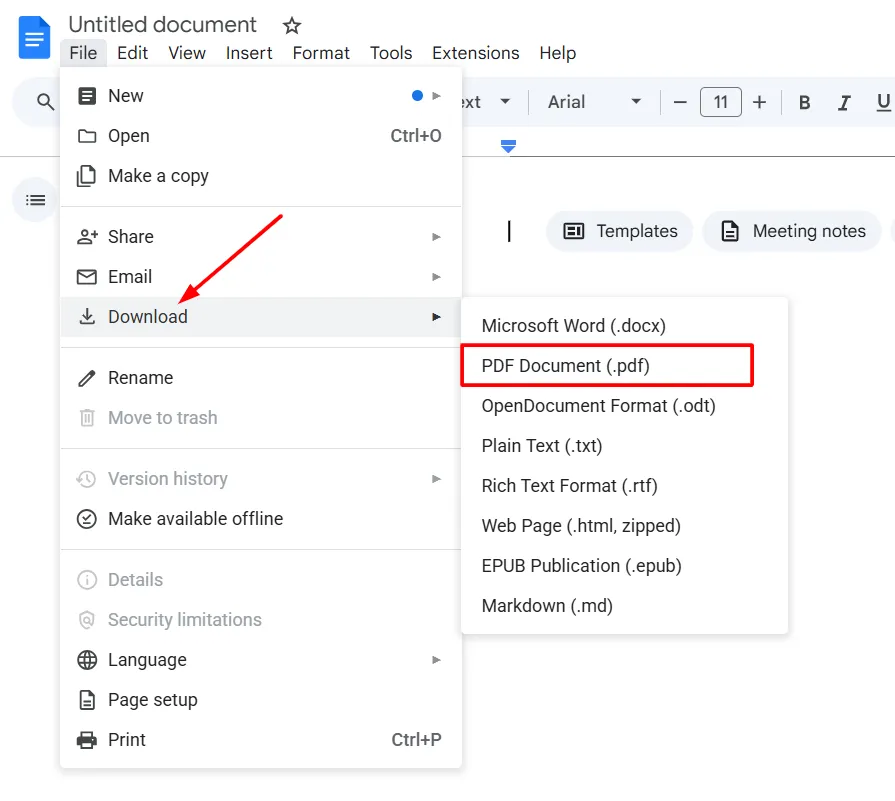 How to Save a Google Doc as a PDF in 2025