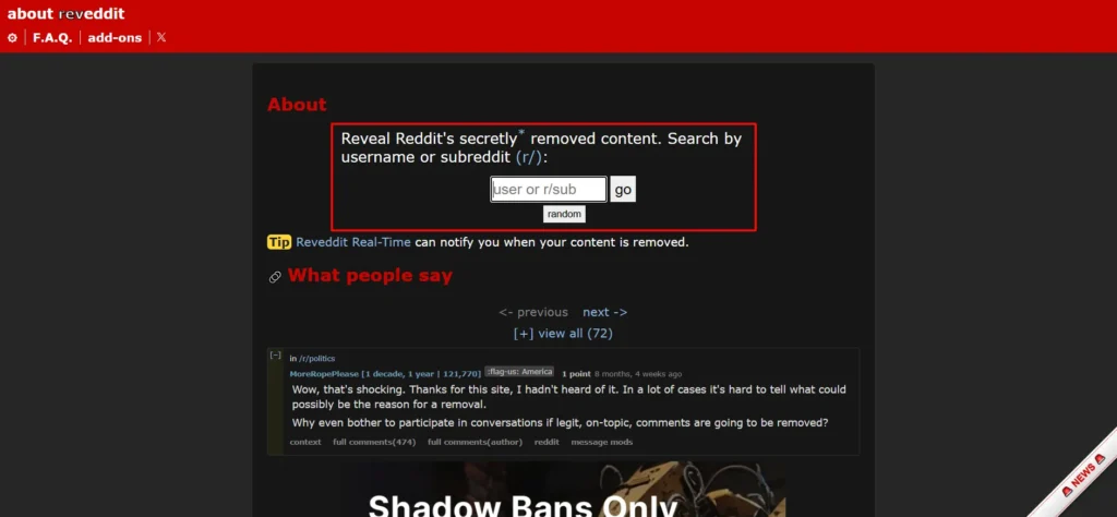 How to see deleted Reddit posts and comments